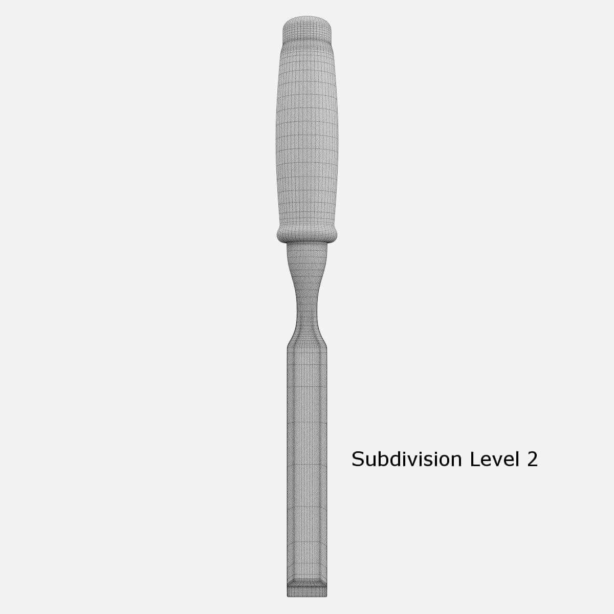 Wood Chisel - 3D Model by weeray