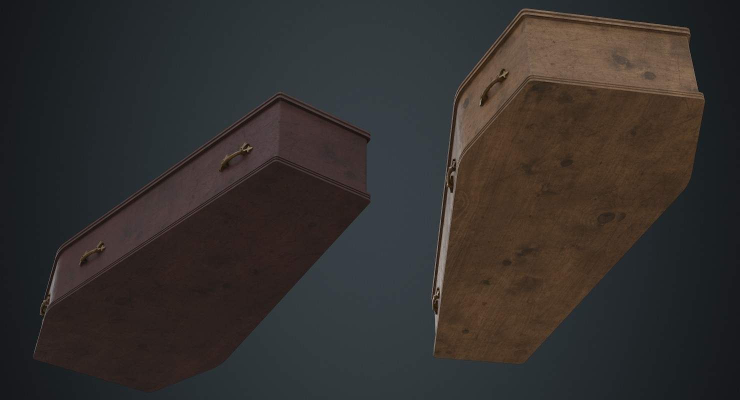 Coffin (old) - 3D Model by weeray