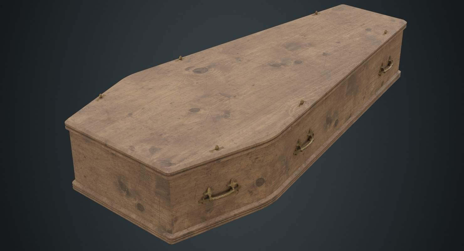 Coffin (old) - 3D Model by weeray