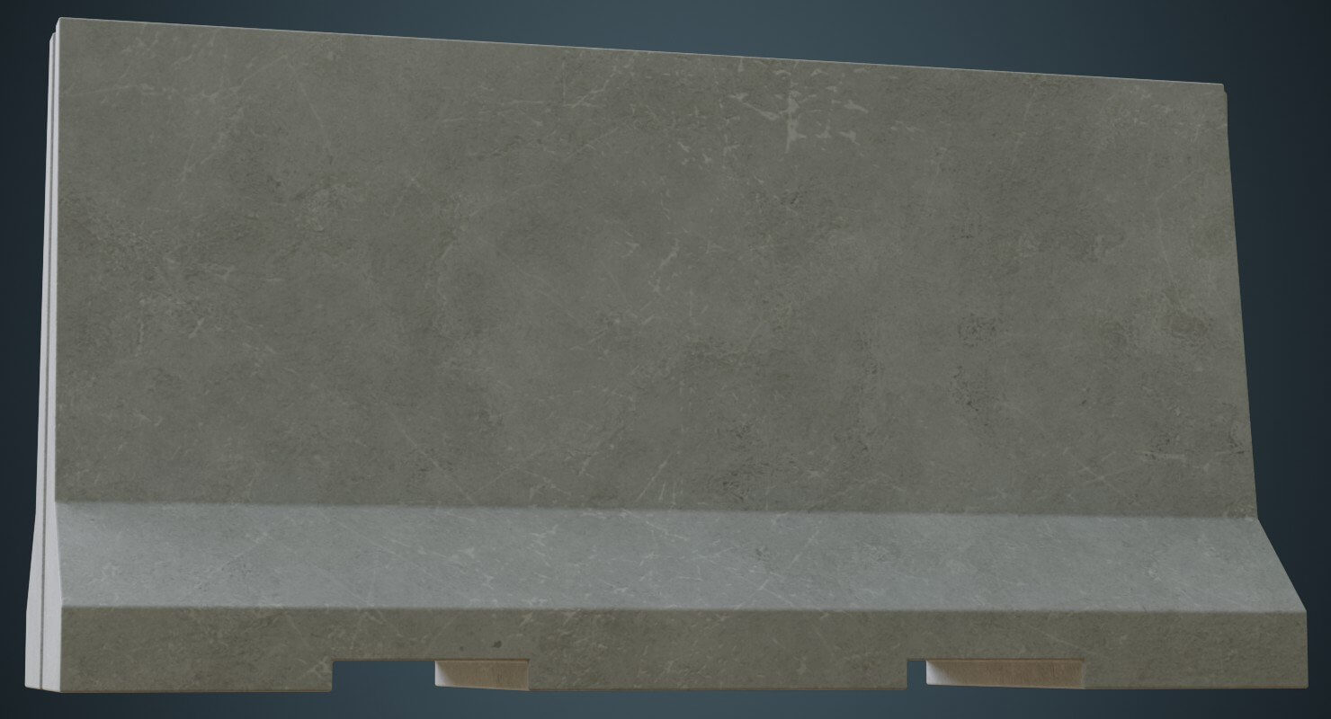 Concrete Barrier 3A - 3D Model by weeray