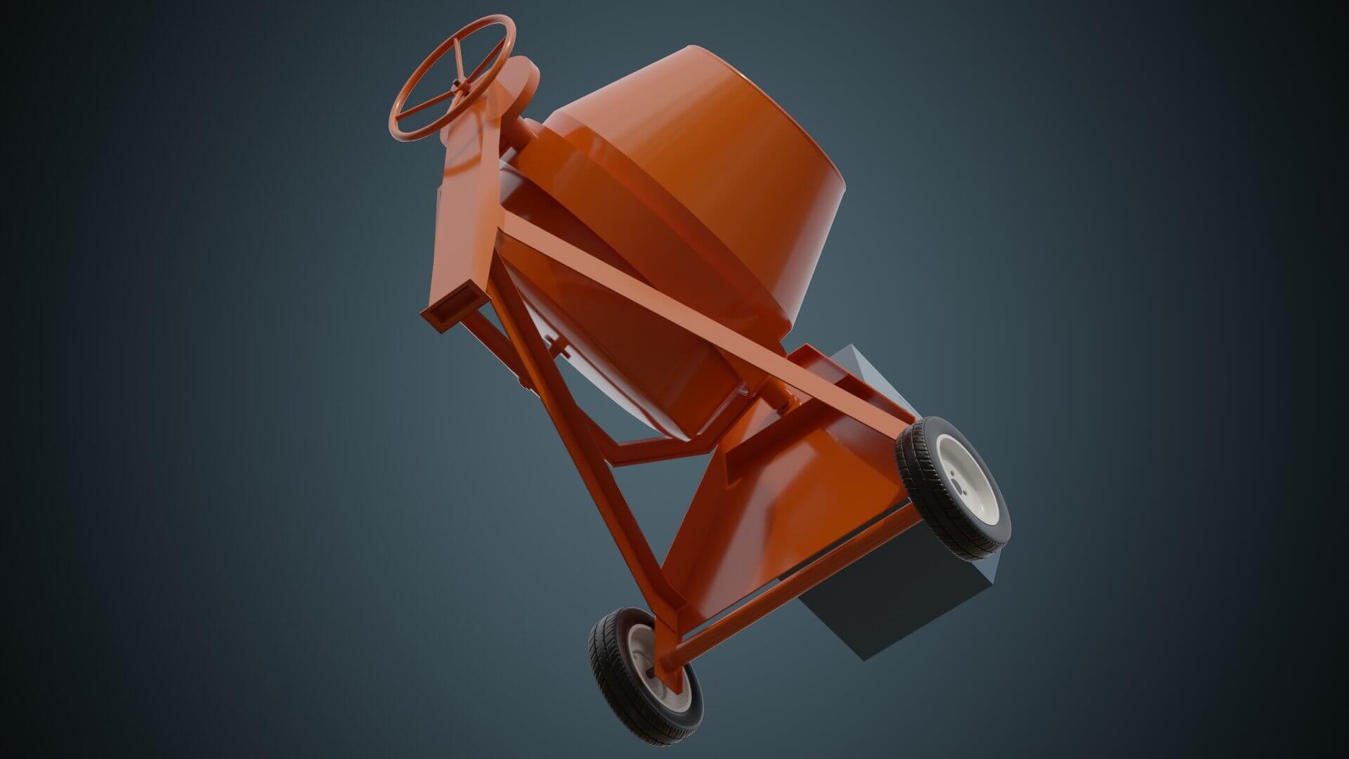 Concrete Mixer 2A - 3D Model by weeray