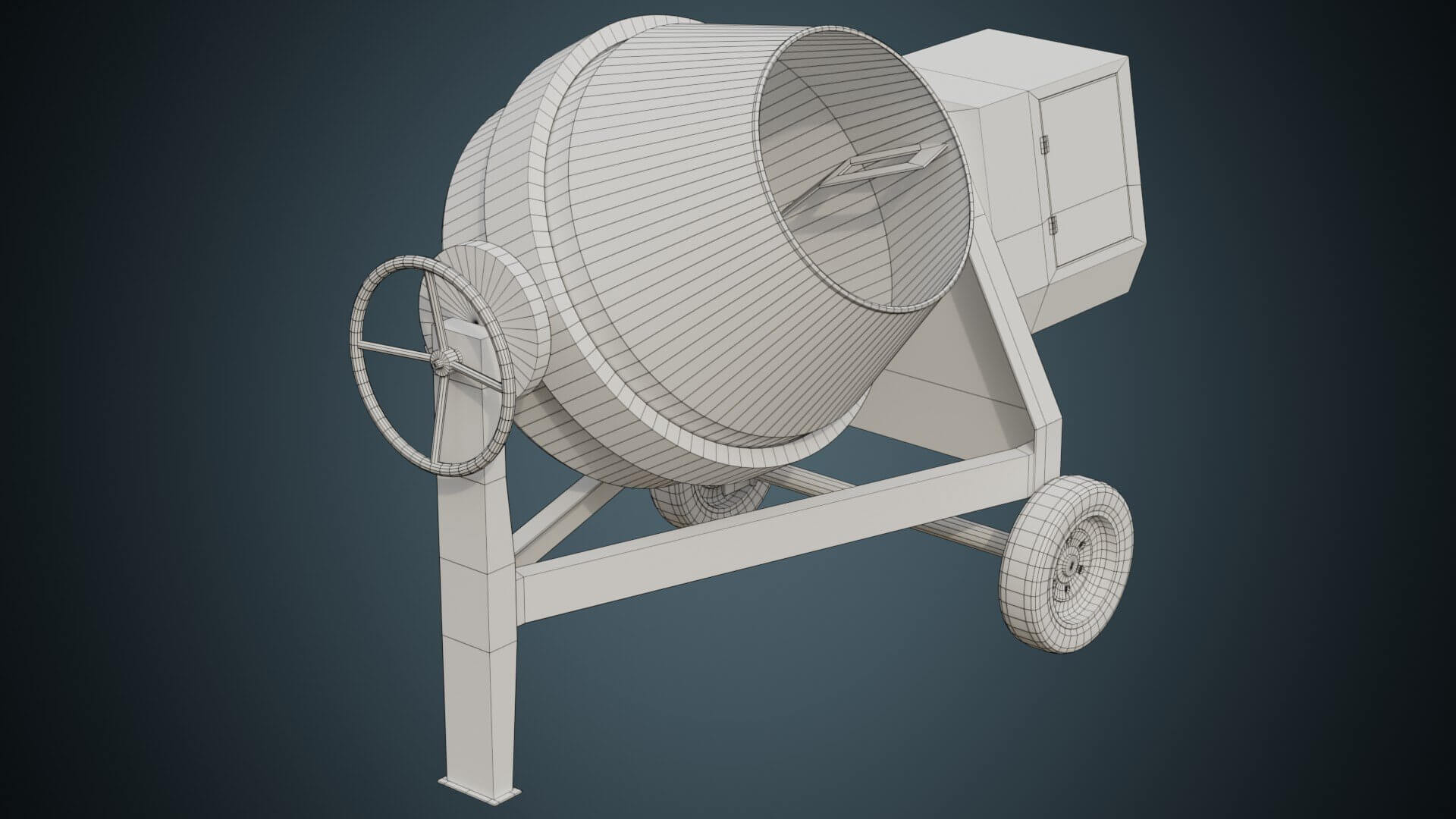 Concrete Mixer 2A - 3D Model by weeray