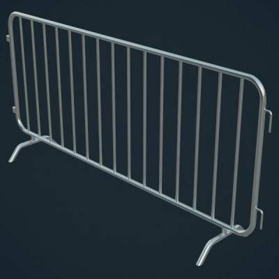 Crowd Barrier 2A - 3D Model by weeray