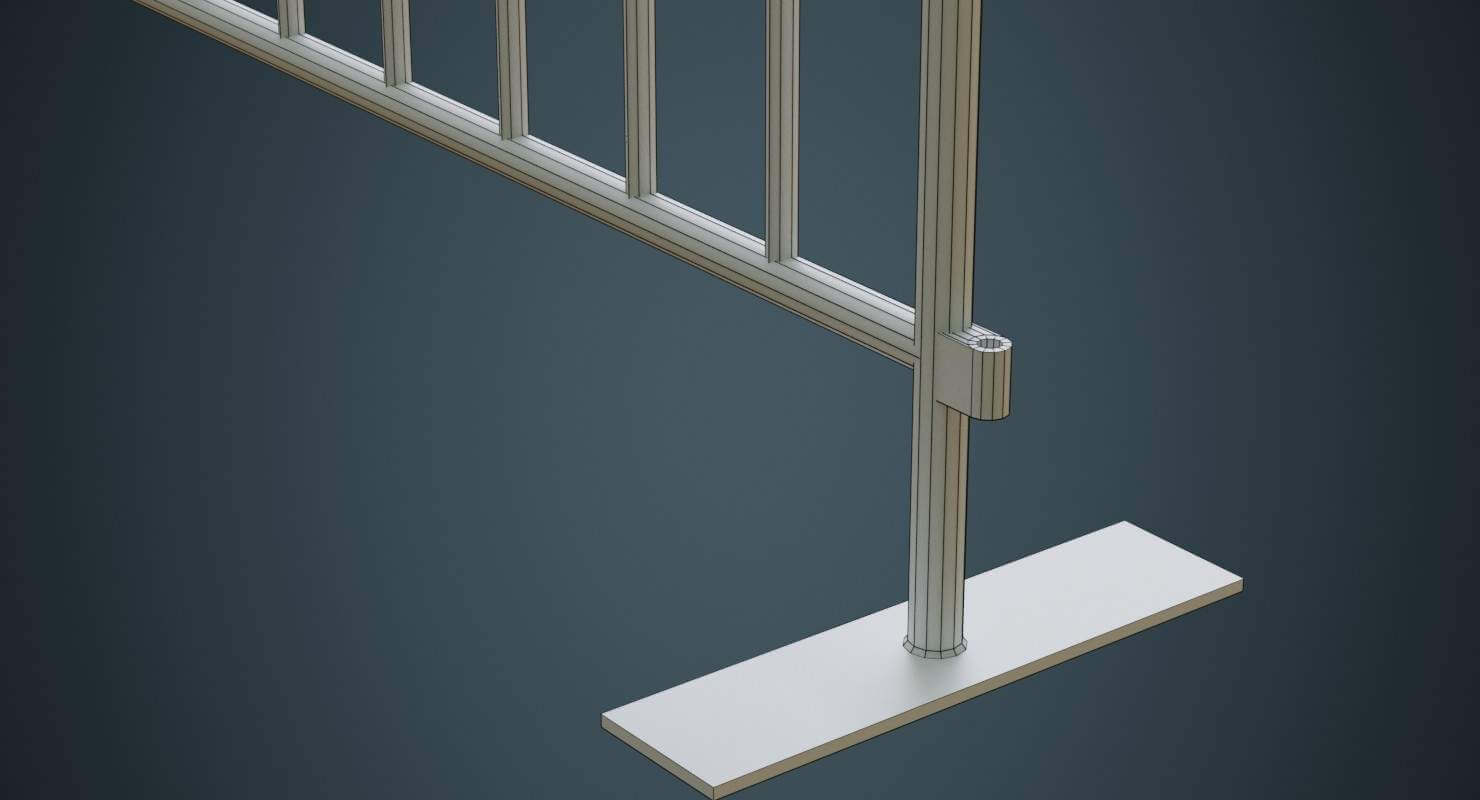 Crowd Barrier 3A - 3D Model by weeray