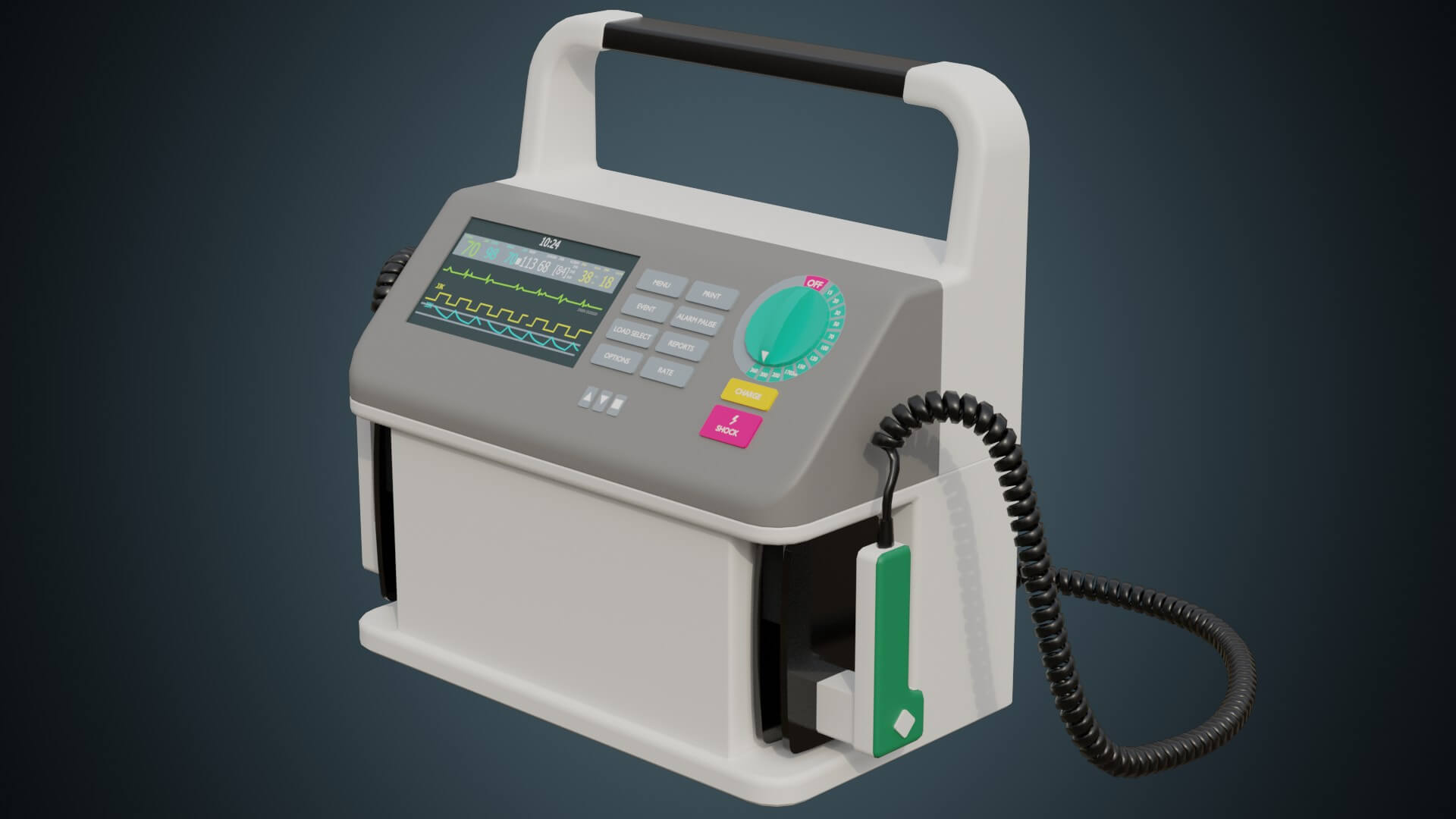 Defibrillator 1 Basic - 3D Model by weeray