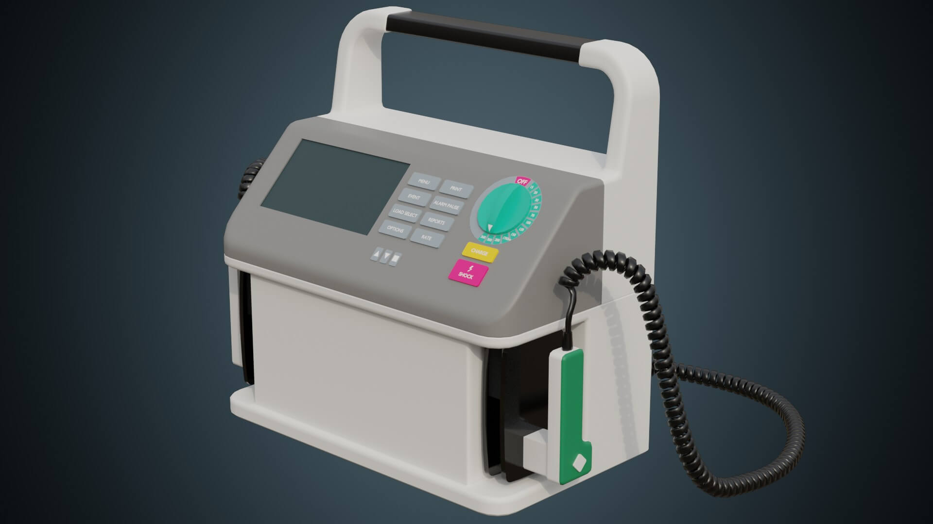 Defibrillator 1 Basic - 3D Model by weeray