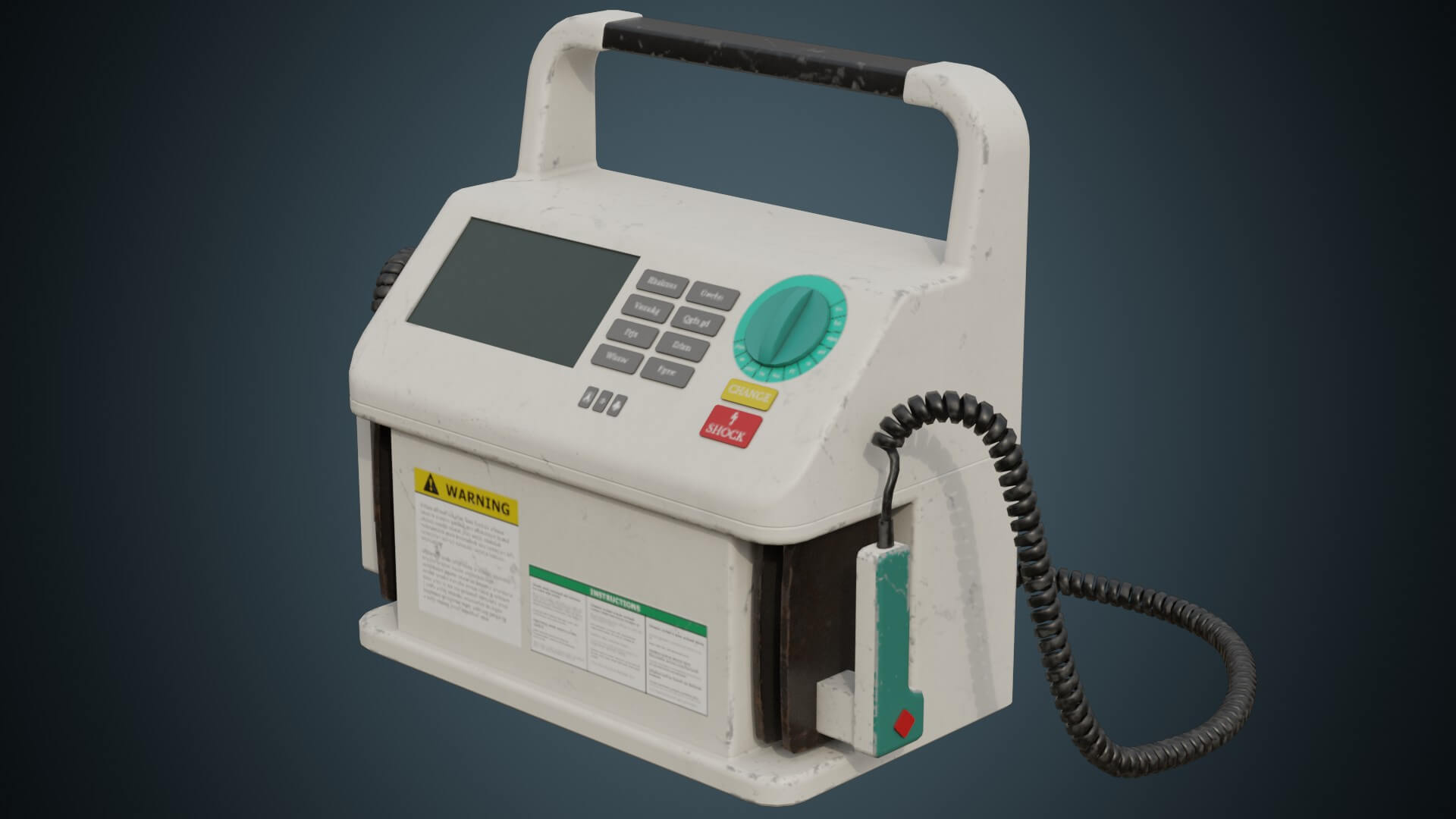 Defibrillator 1B - 3D Model by weeray