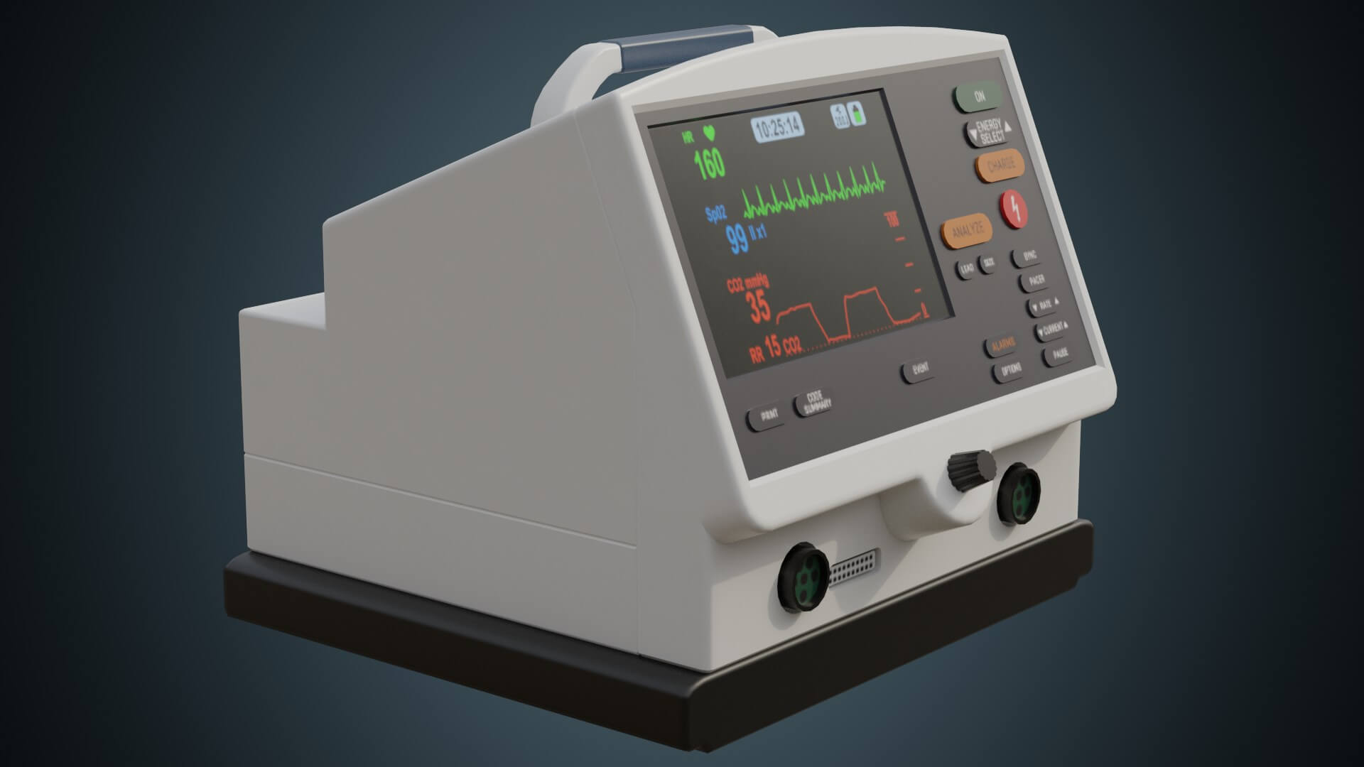 Defibrillator 2A - 3D Model by weeray