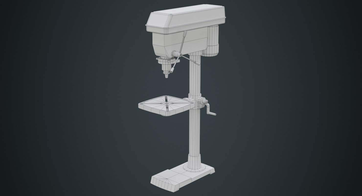 Drill Press - 3D Model by weeray