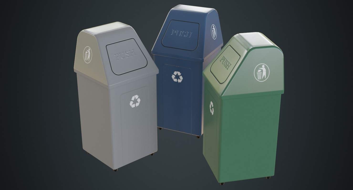 Dustbin 5A - 3D Model by weeray