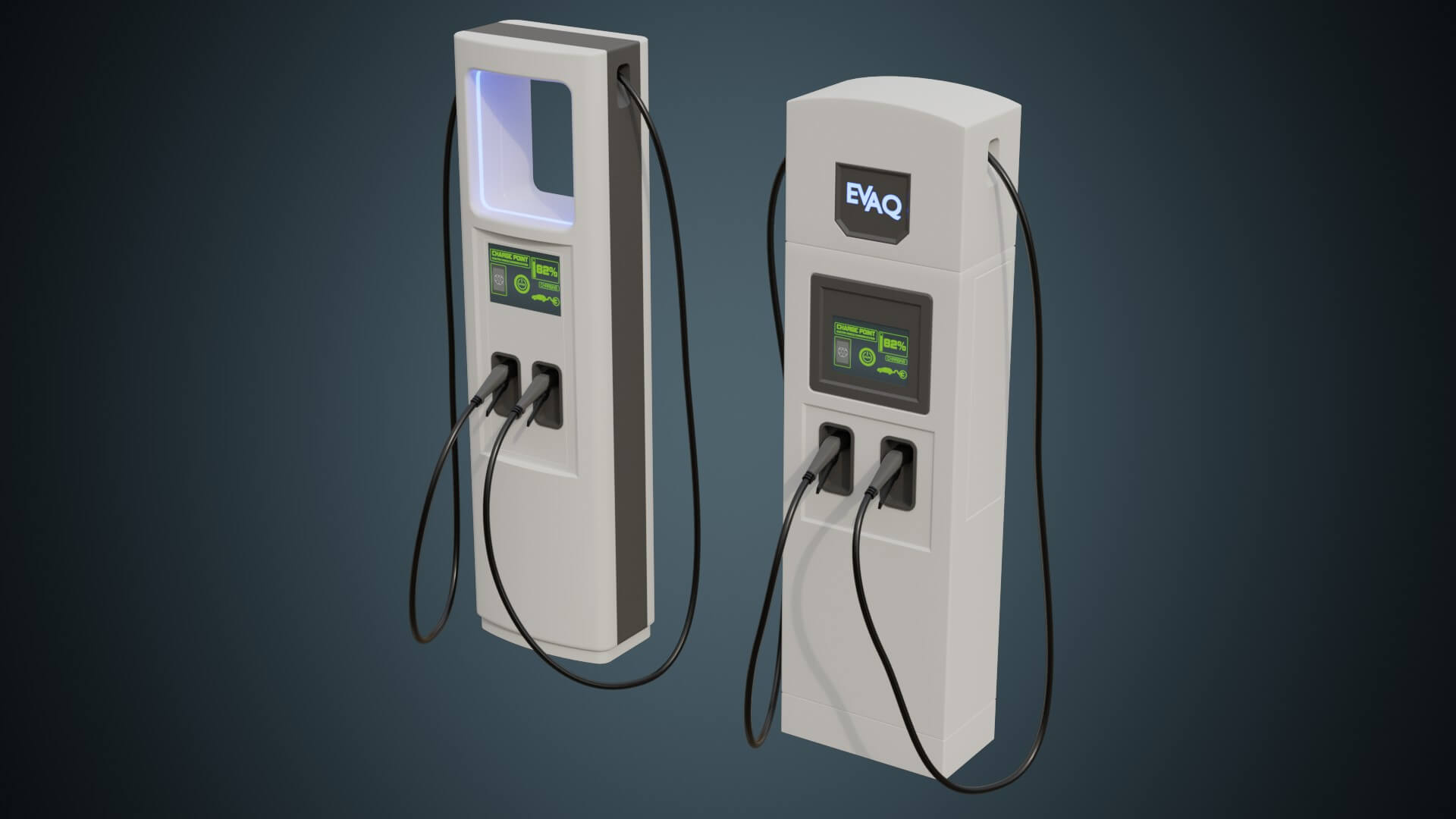 Electric Car Charger 1 Basic - 3D Model by weeray