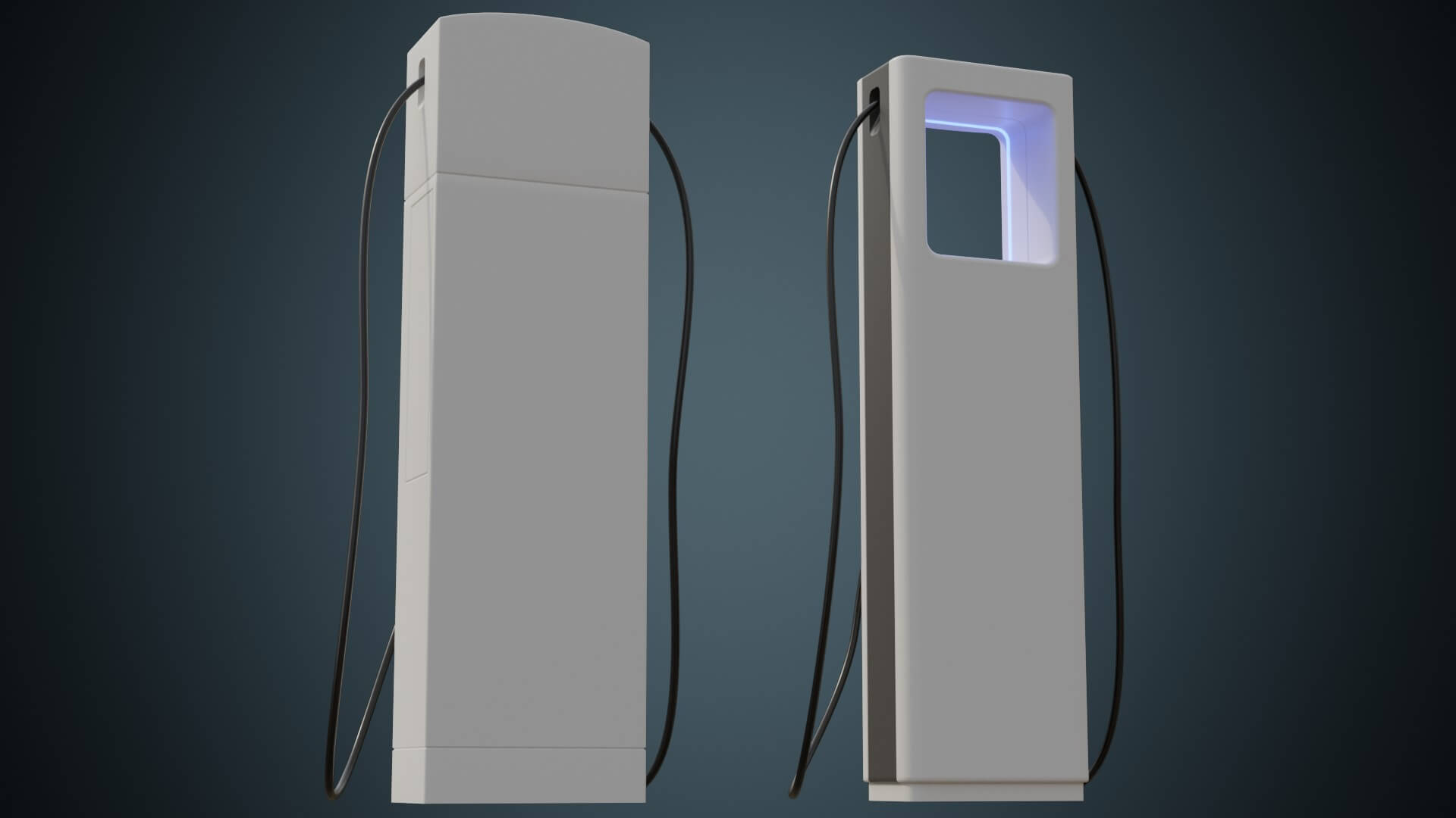 Electric Car Charger 1 Basic - 3D Model by weeray