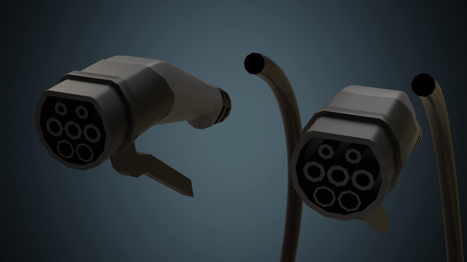 Electric Car Charger 1 Basic - 3D Model by weeray
