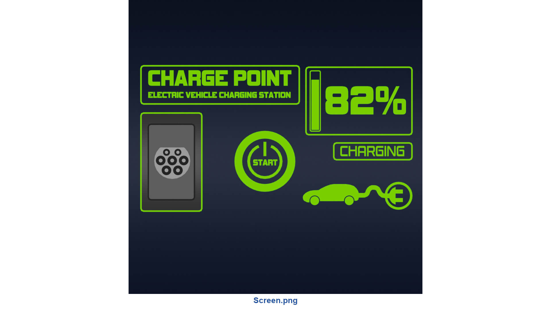 Electric Car Charger 1 Basic - 3D Model by weeray