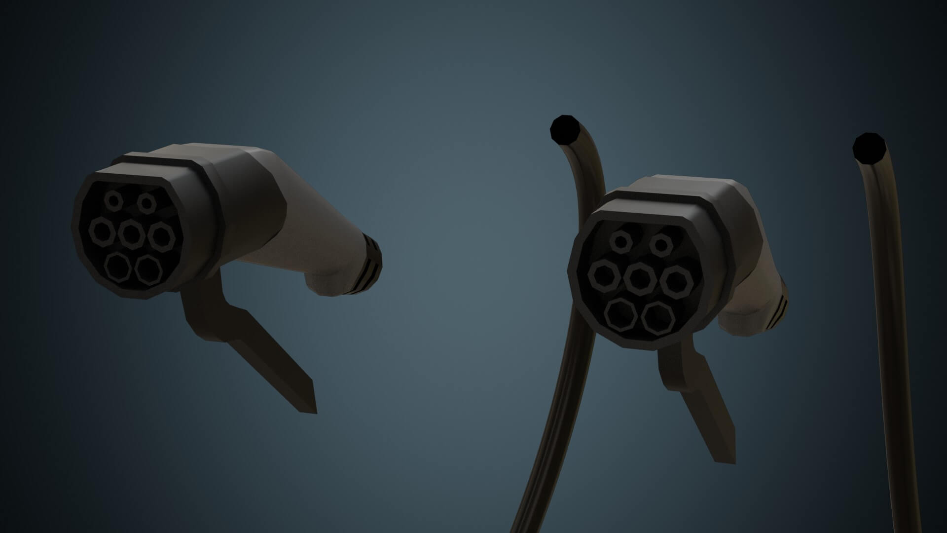 Electric Car Charger 1A - 3D Model by weeray