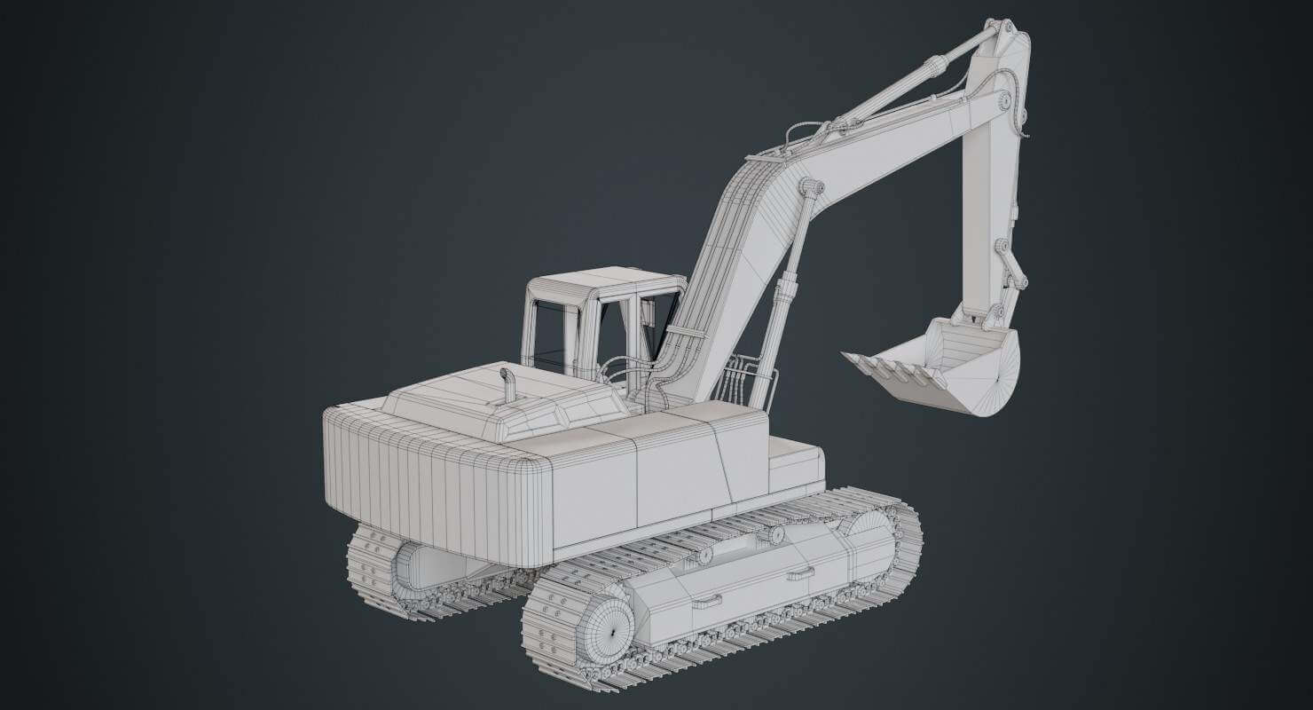 Excavator - 3D Model by weeray