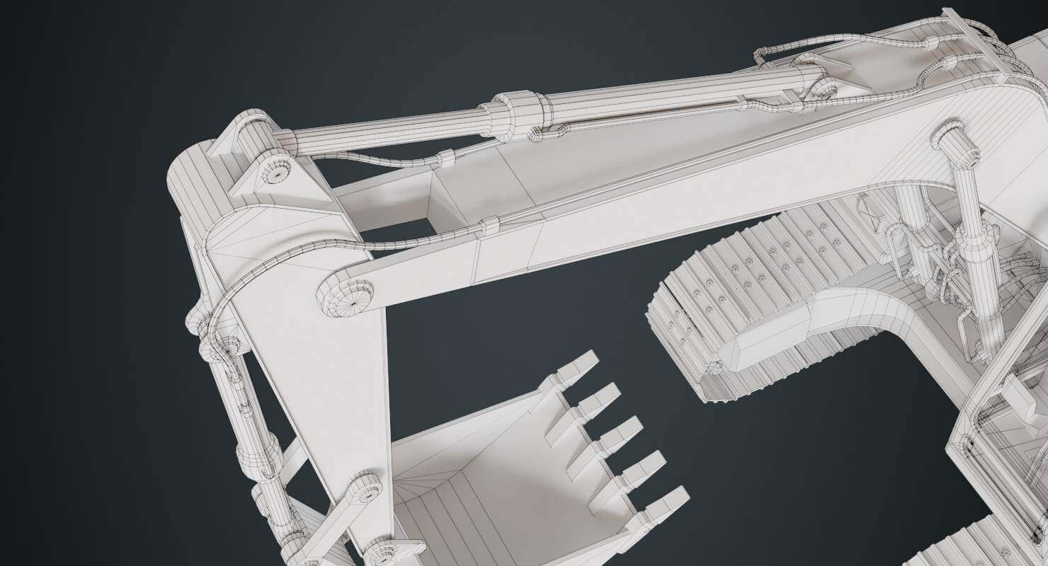 Excavator - 3D Model by weeray