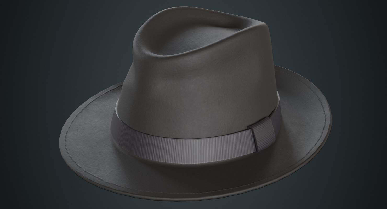 Fedora Hat 1A - 3D Model by weeray