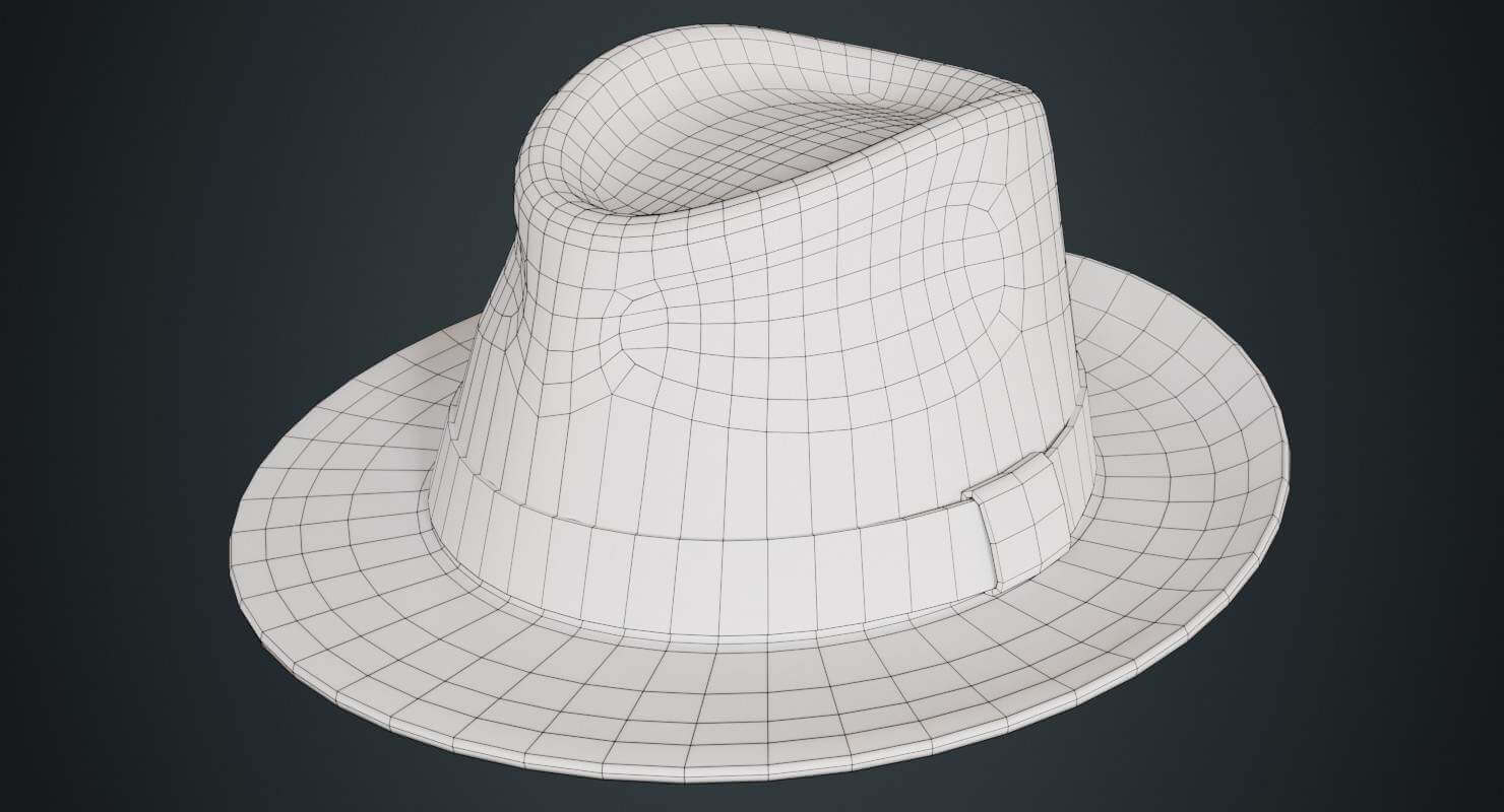 Fedora Hat 1A - 3D Model by weeray