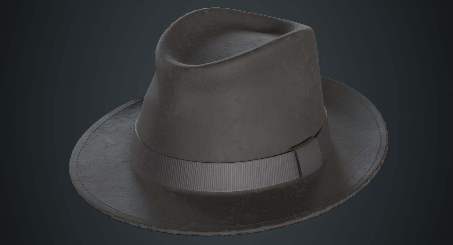 Fedora Hat 1B - 3D Model by weeray