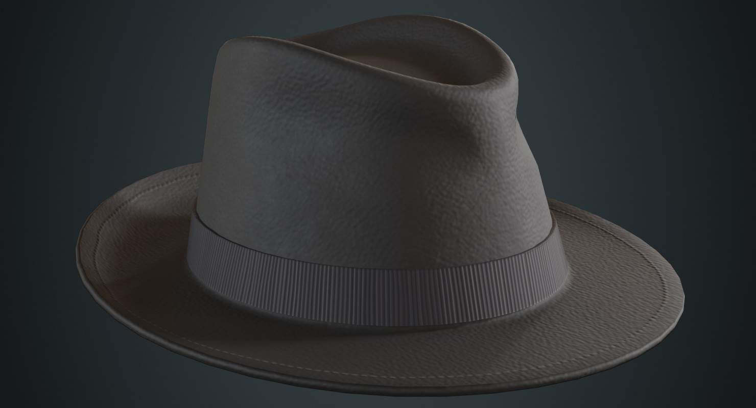 Fedora Hat 2A - 3D Model by weeray