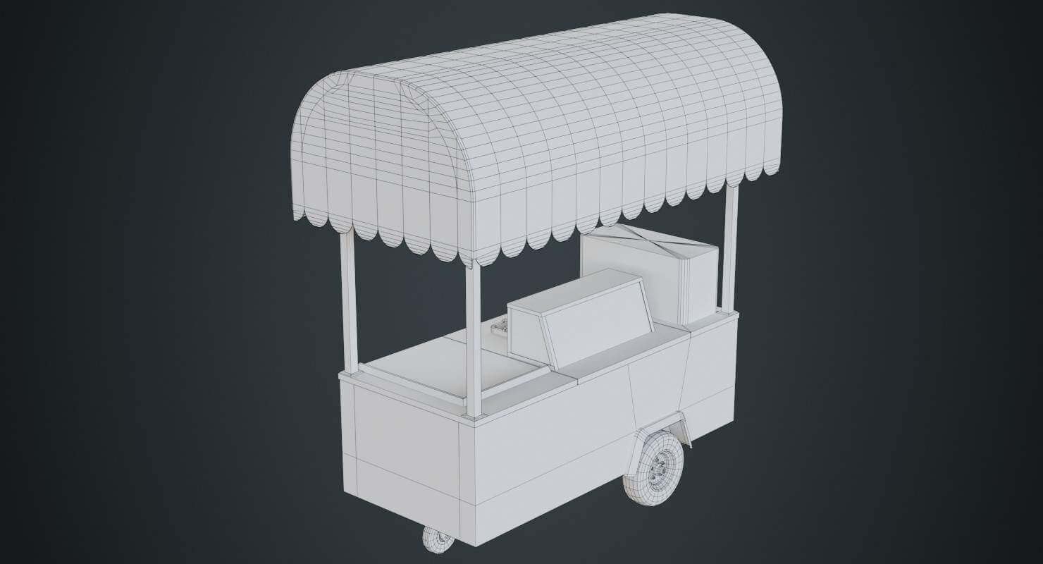Food Cart - 3D Model by weeray