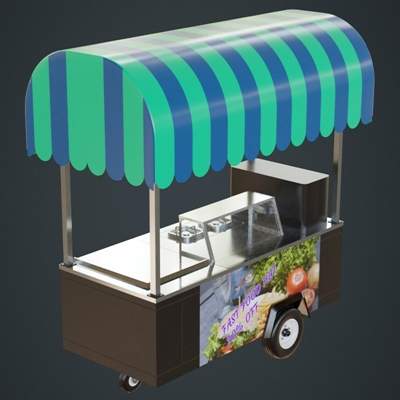 Food Cart - 3D Model by weeray