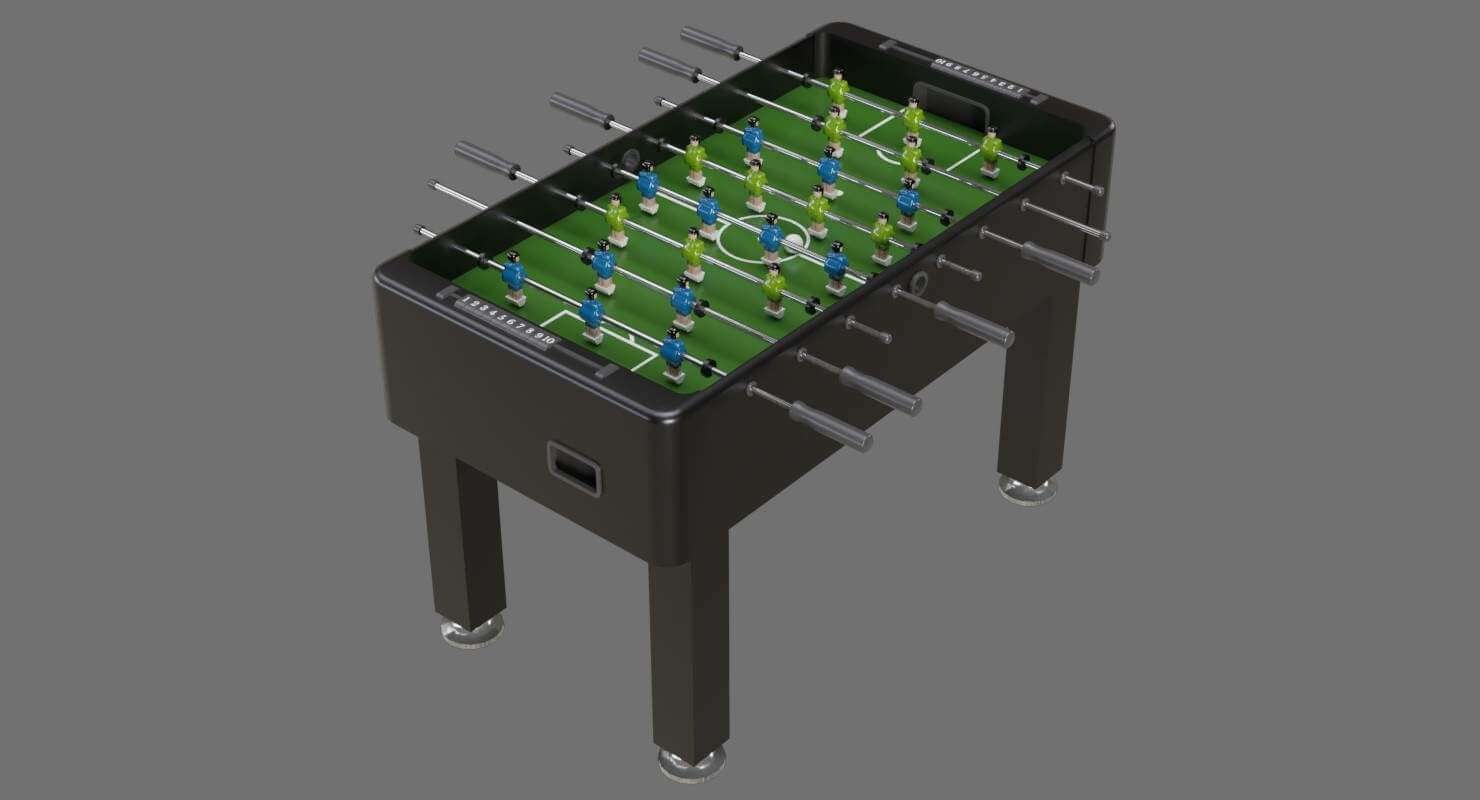 Foosball Table - 3D Model by weeray