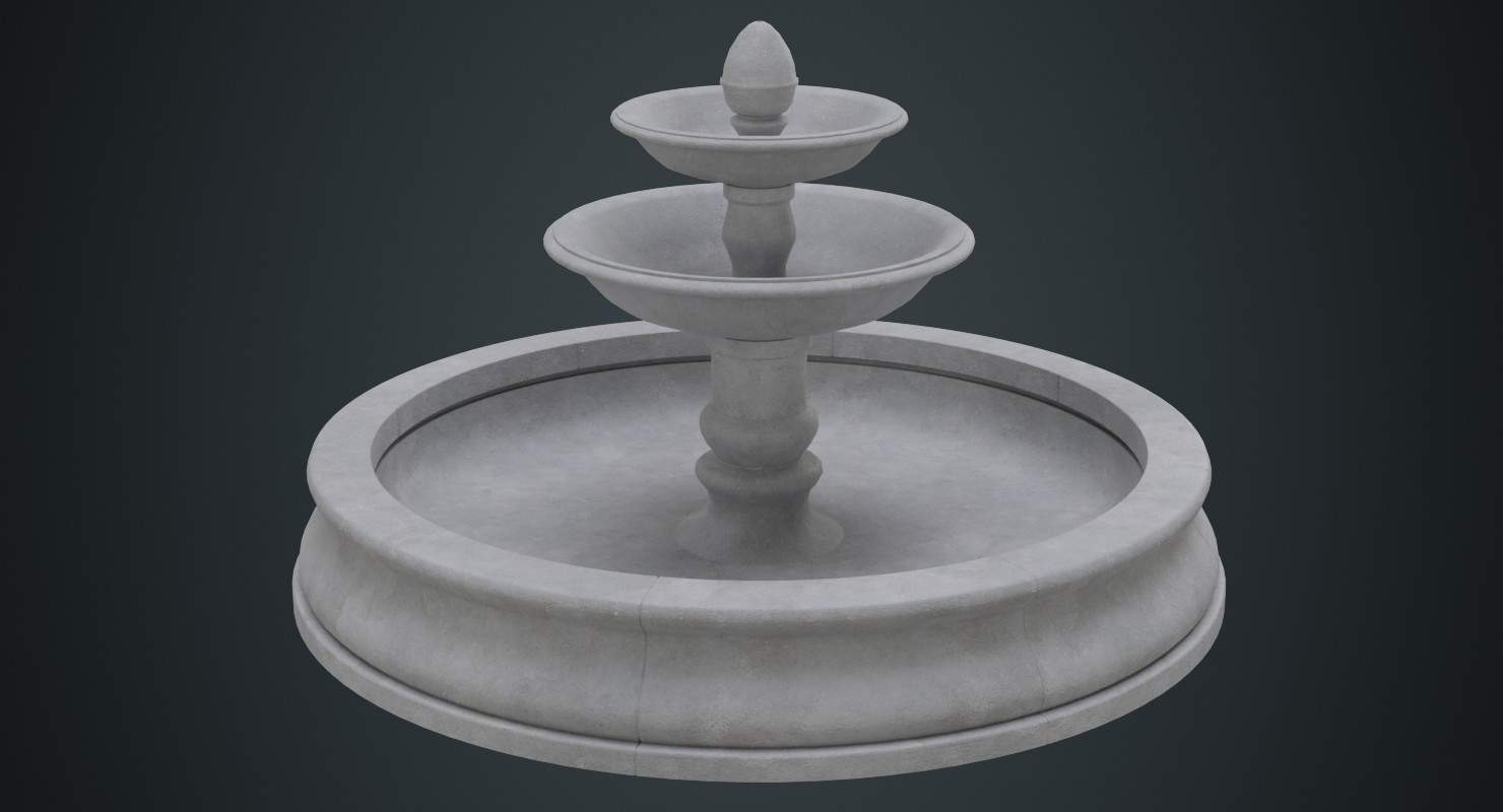 Fountain - 3D Model by weeray