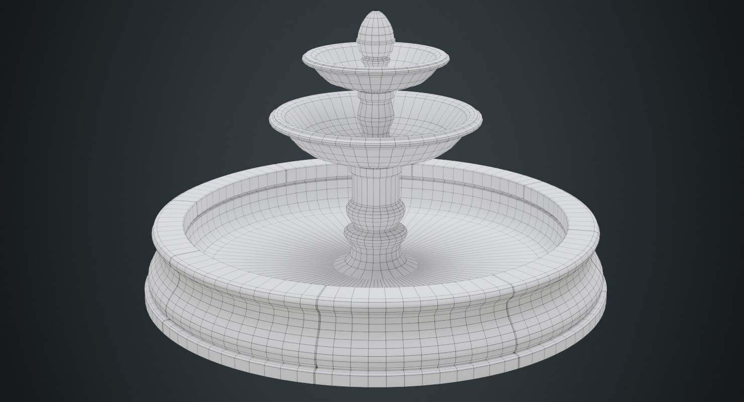 Fountain - 3D Model by weeray