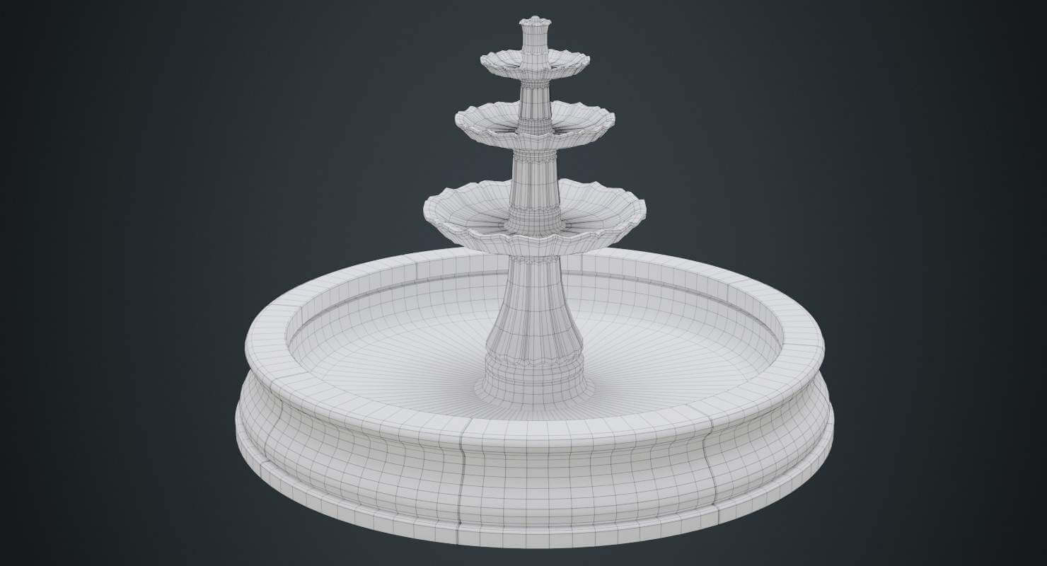 Fountain - 3D Model by weeray