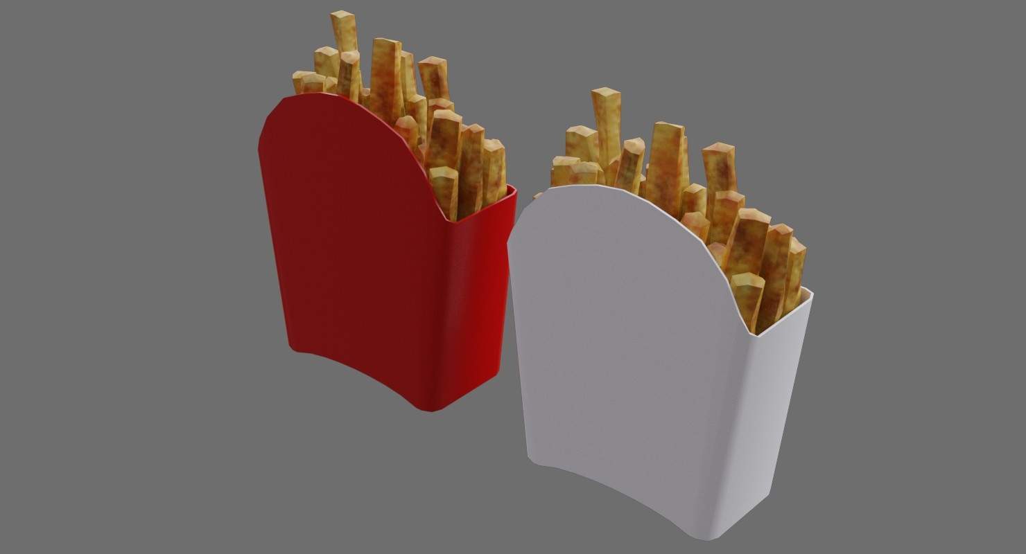 French Fries - 3D Model by weeray