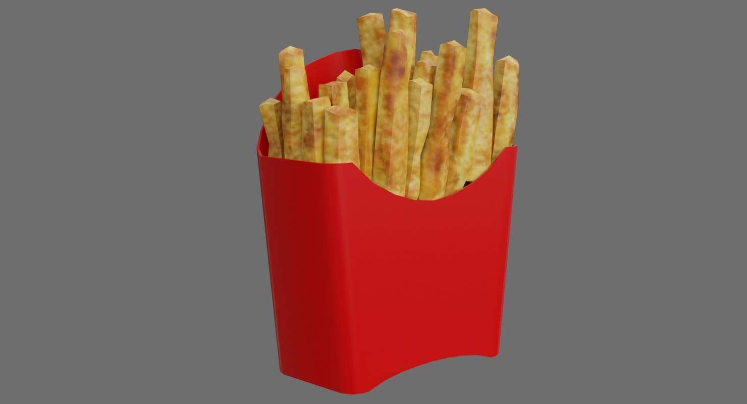 French Fries - 3D Model by weeray