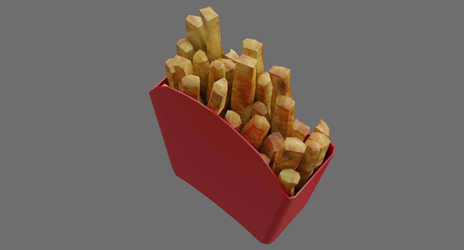 French Fries - 3D Model by weeray