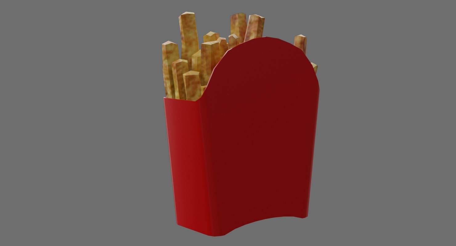 French Fries - 3D Model by weeray