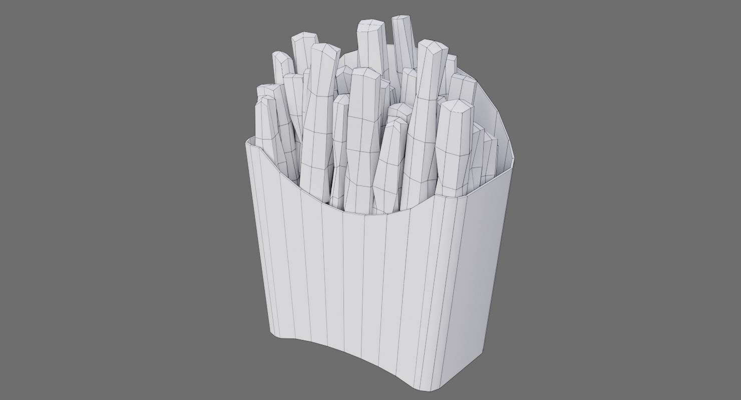 French Fries - 3D Model by weeray