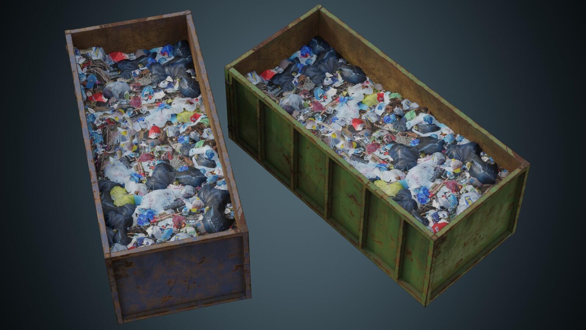 Garbage Container 2B - 3D Model by weeray