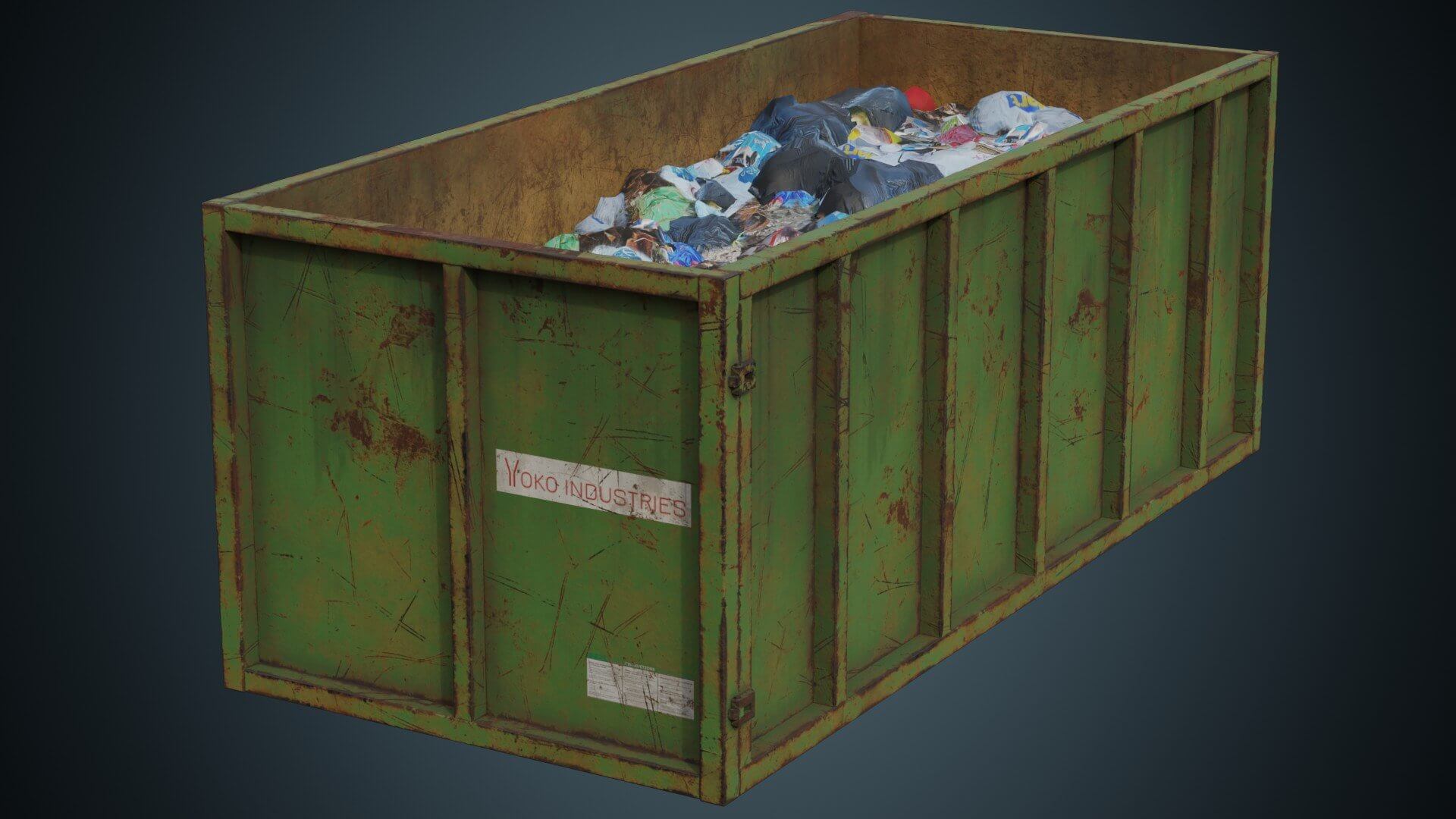 Garbage Container 2B - 3D Model by weeray