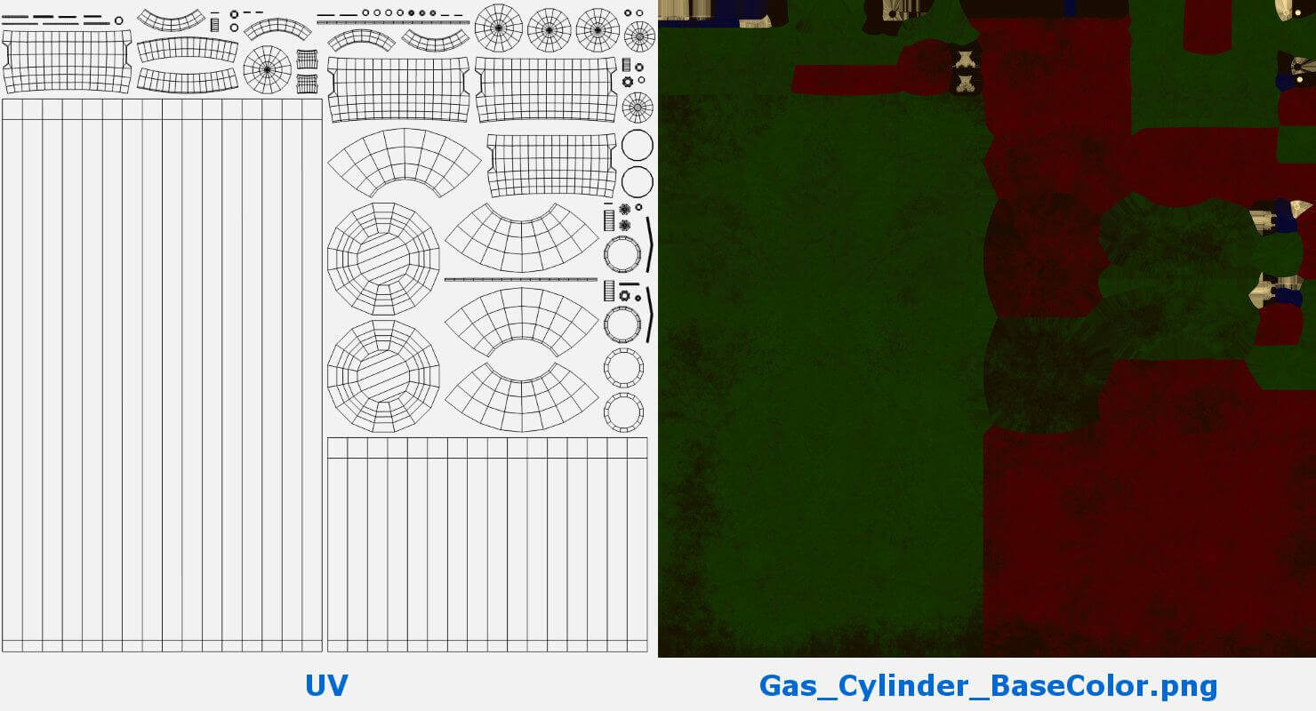 Gas Cylinder Set - 3D Model by weeray