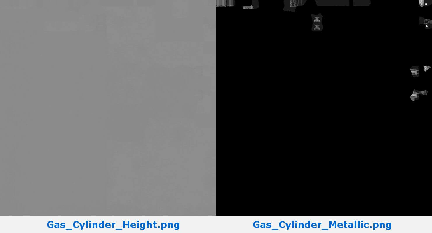 Gas Cylinder Set - 3D Model by weeray