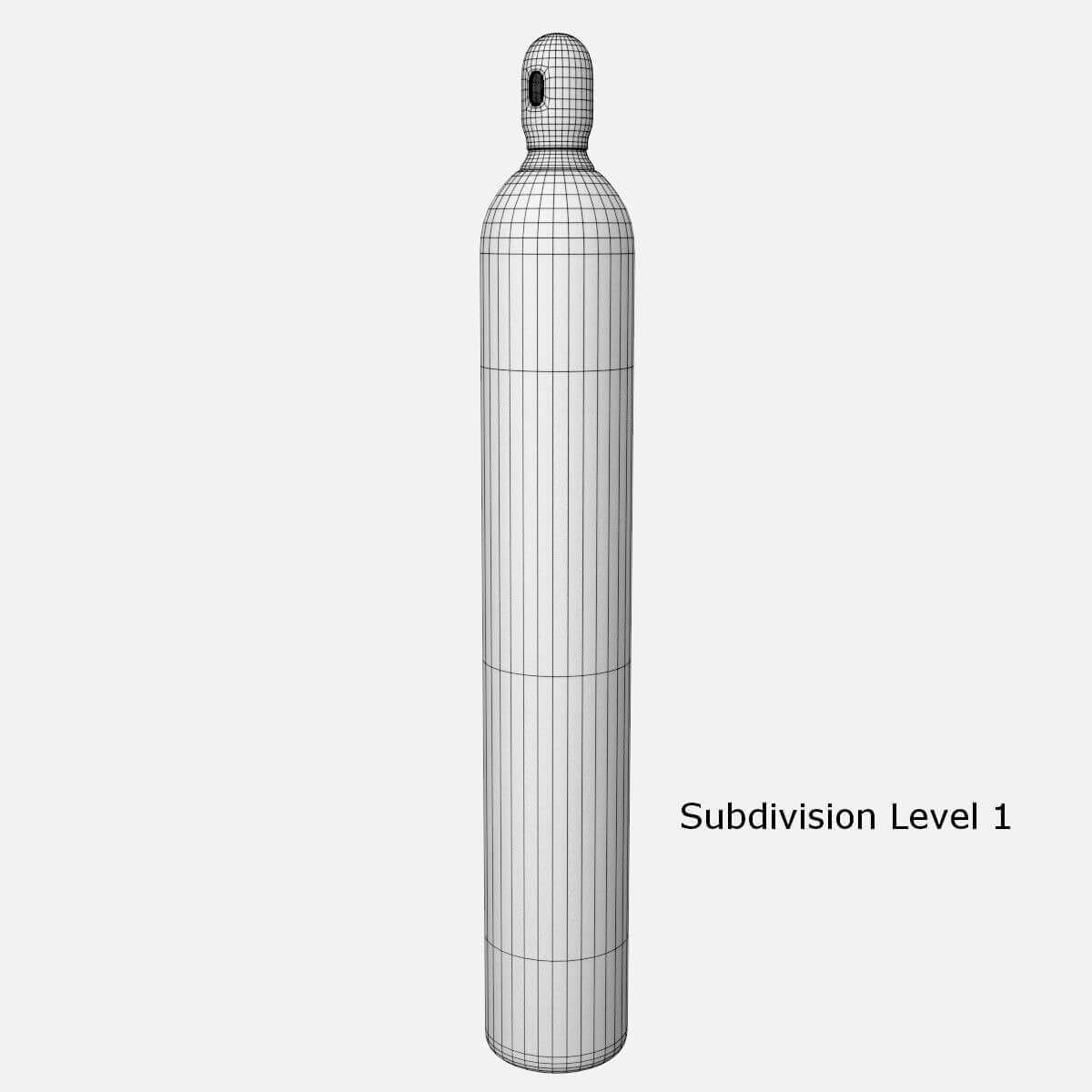 Compressed Gas Cylinder - 3D Model by weeray