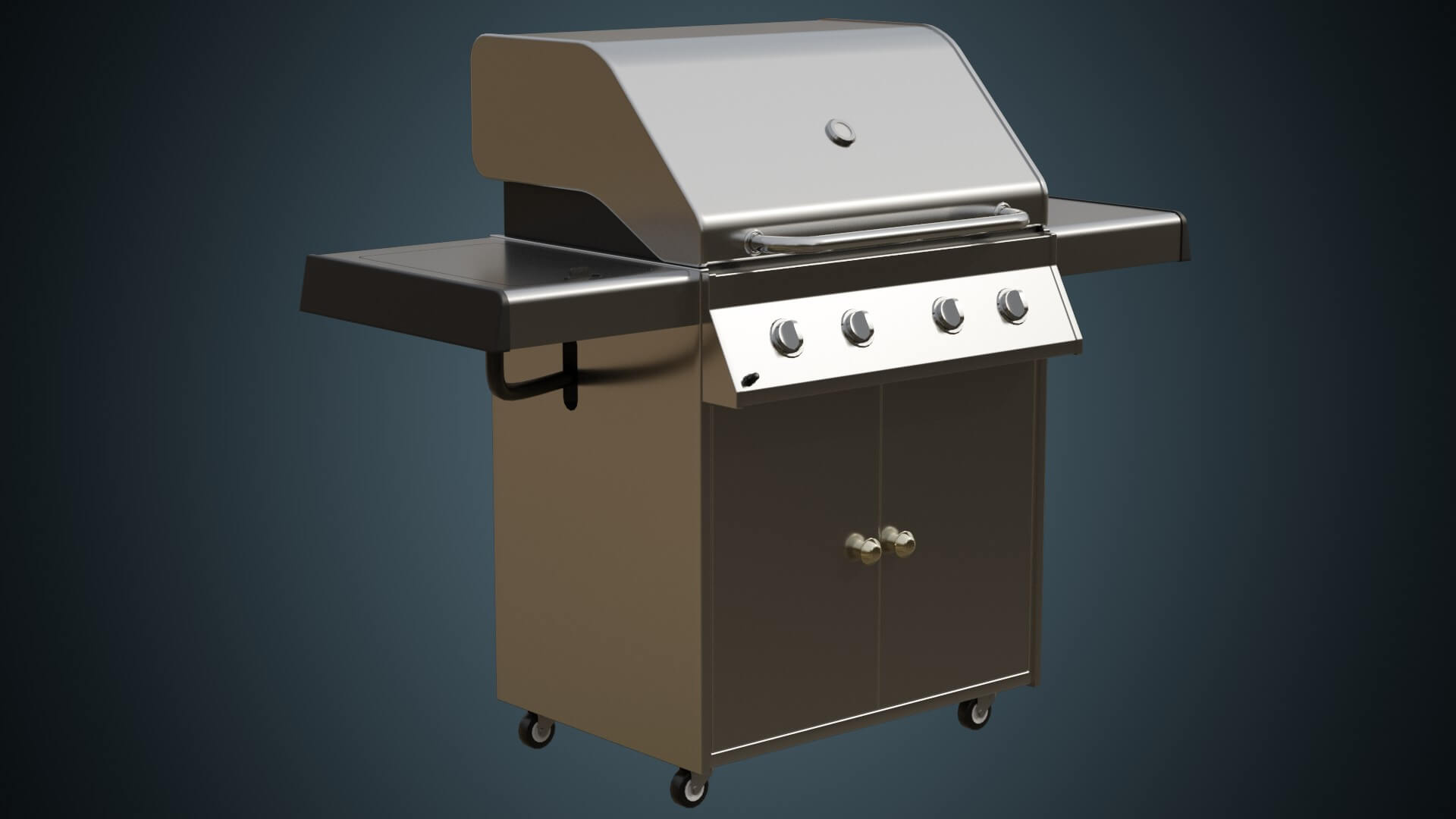 Gas Grill 1 Basic - 3D Model by weeray