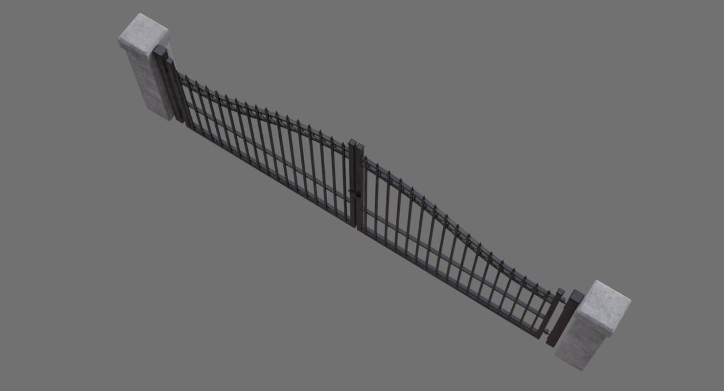 Entrance Gate - 3D Model by weeray