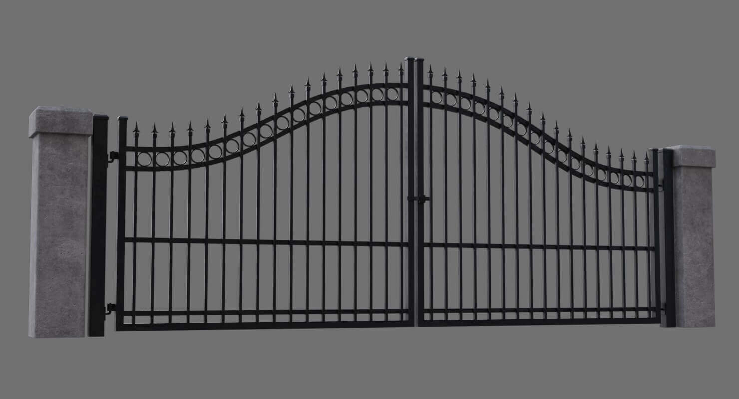 Entrance Gate - 3D Model by weeray