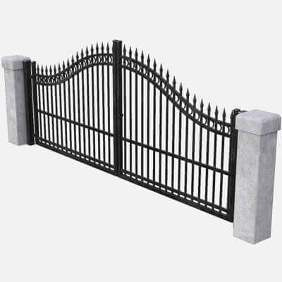 Entrance Gate - 3D Model by weeray