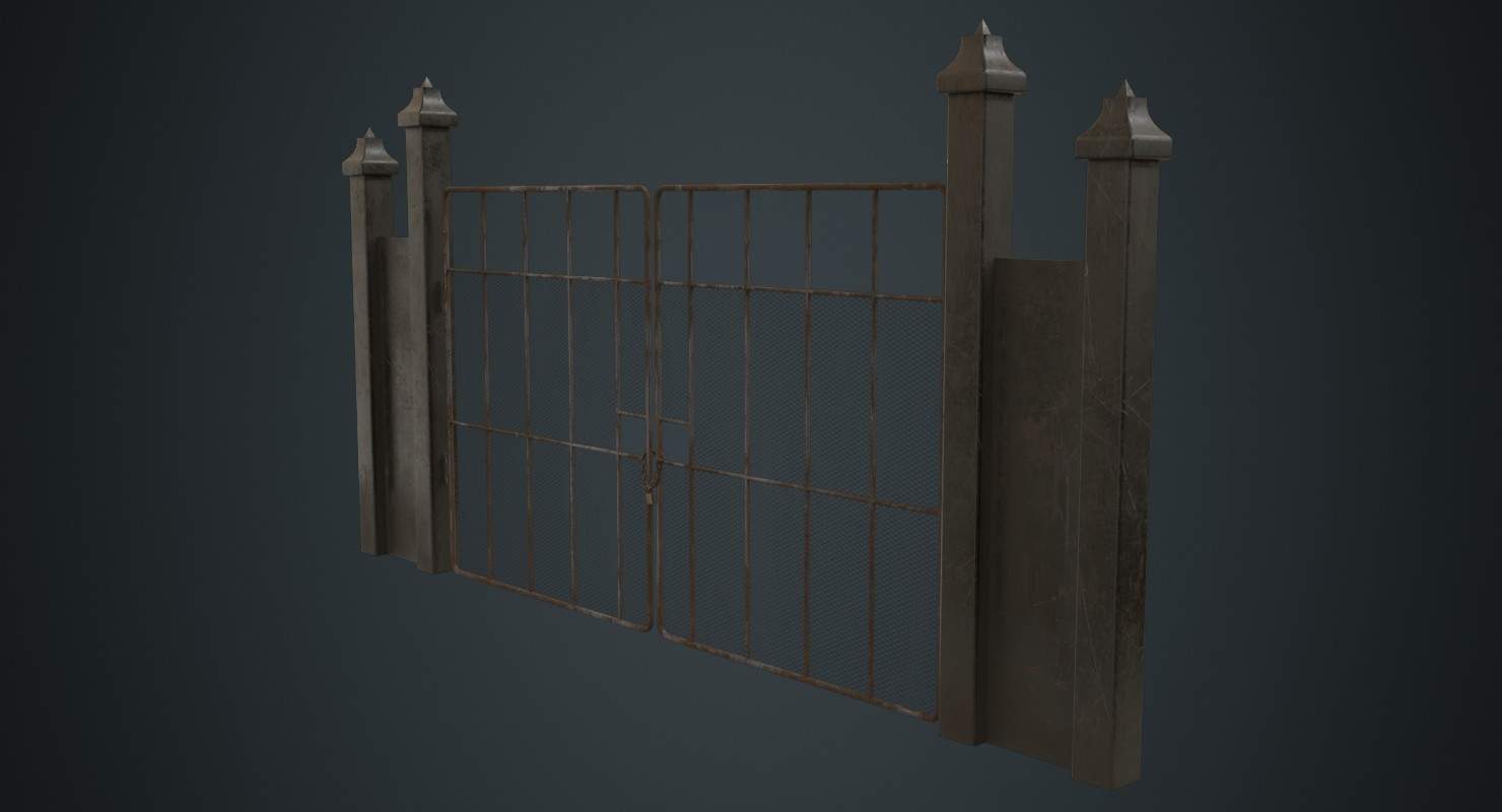 Gate (old) - 3D Model by weeray