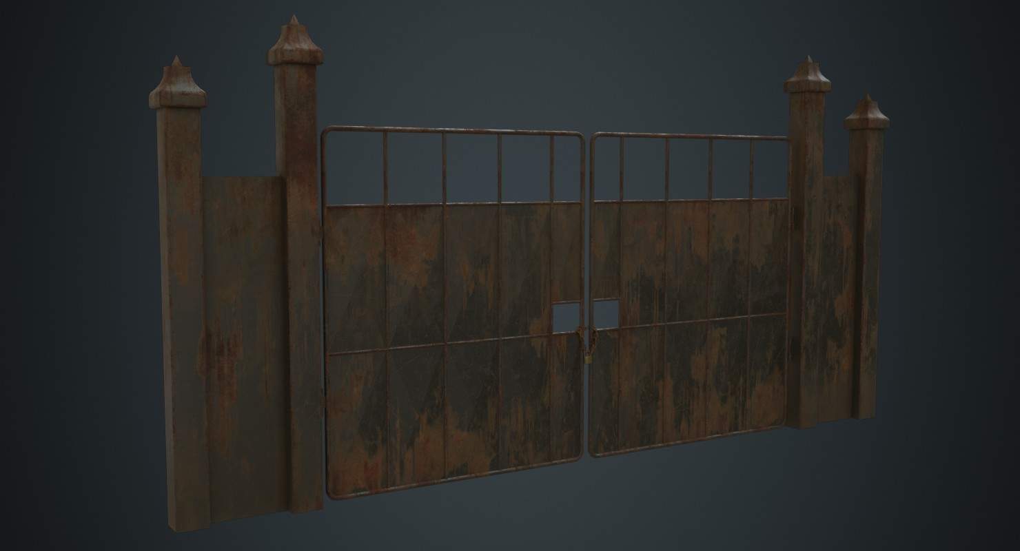 Gate (old) - 3D Model by weeray