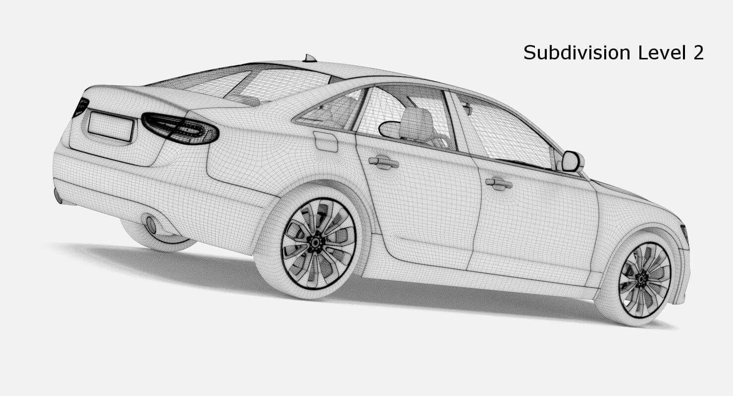Sedan - 3D Model by weeray