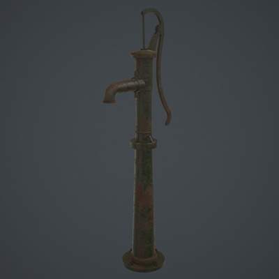Hand Pump 1B - 3D Model by weeray