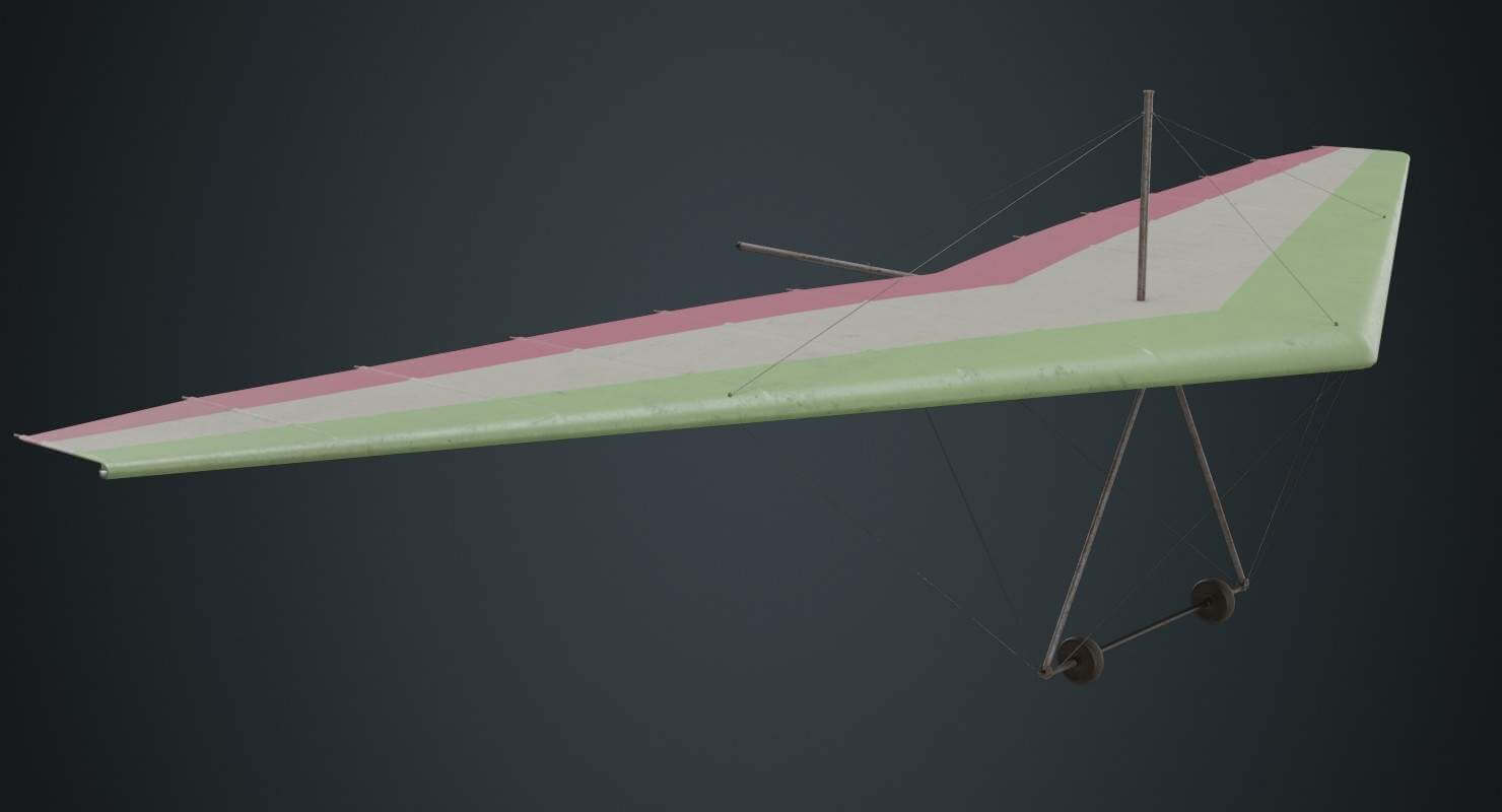 Hang Glider (old) - 3D Model by weeray
